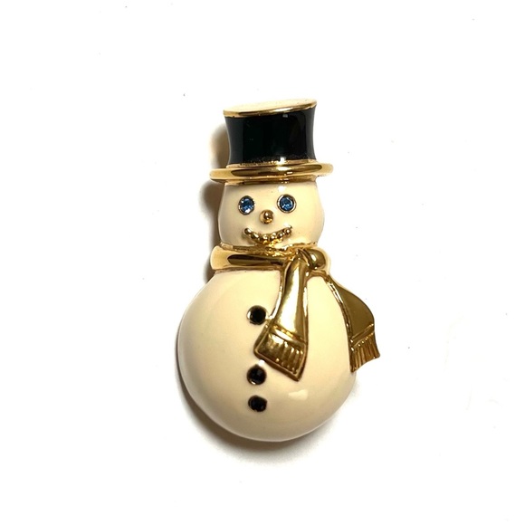 Monet | Jewelry | Vintage Monet Snowman Brooch | Poshmark